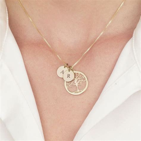 Initials On Tree Etsy