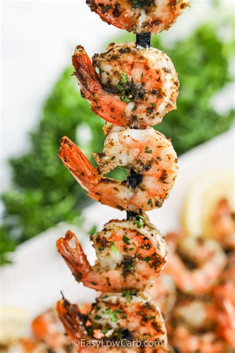 Grilled Shrimp Kabob Recipe Quick And Easy Easy Low Carb