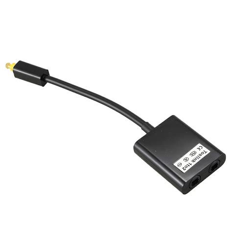Digital Spdif Optical Audio Splitter 2 Way Toslink Splitter Adapter 1