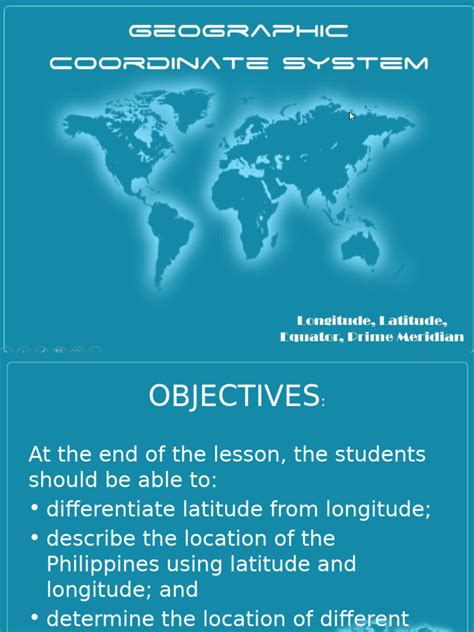 Coordinate System Pdf Latitude Longitude