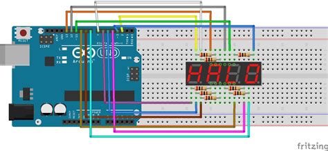 Arduino Afficheur 7 Segments 4 Digits Code Vectoretp