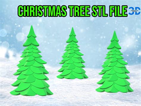 Christmas Tree Stl File X Mas Tree Stl Christmas Stl Stl File Pine Tree