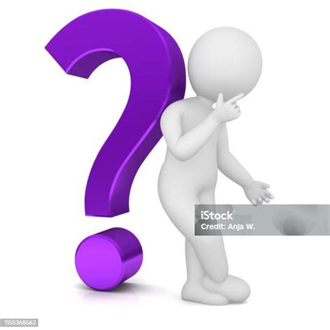 물음표 보라색 심문 숙고 생각 스틱 그림 남자 사람 손 턱 묵상 기호 불확실성 기호 걱정 문자 아이콘 3d 렌더링 그래픽 흰색 절연 3차원 형태에 대한 스톡 사진 및 기타