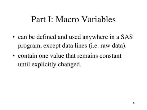 Ppt Epib 698e Lecture 12 Introduction To Sas Macro Powerpoint