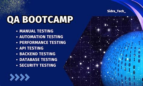 teach manual and automation qa bootcamp by sidra tech fiverr