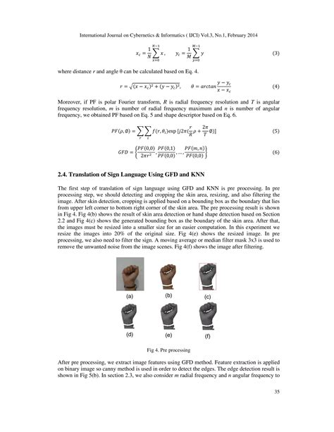 Translation Of Sign Language Using Generic Fourier Descriptor And Nearest Neighbour Pdf