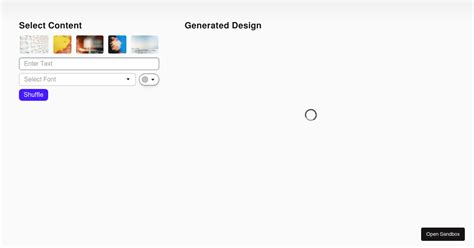 Showcase Github Codesandbox