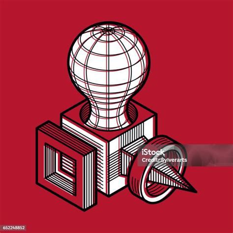 기하학적 그림을 사용하여 만든 추상 벡터 등분형 치수 셰이프 0명에 대한 스톡 벡터 아트 및 기타 이미지 0명 3차원 형태 기하 Istock