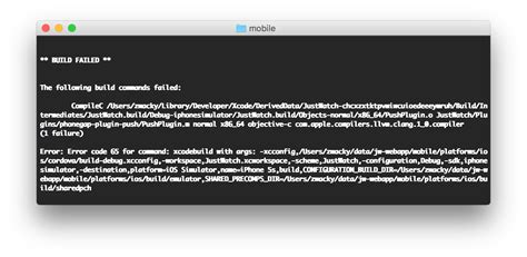 Ios And Android Native Build Errors With Cordova Plugins