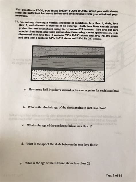 Solved Lab Geologic Time Part Relative Absolute Chegg Com