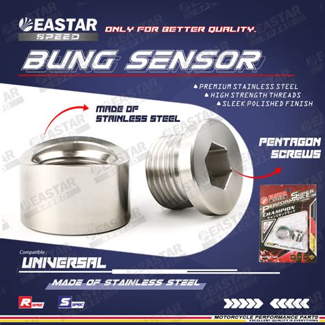 Exhaust Pipe Nut Bung Sensor Universal Raider 150 Carb Click Mio