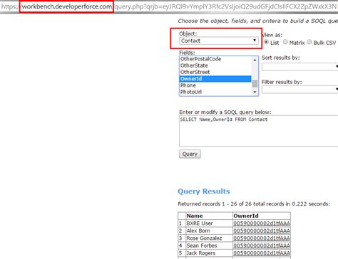 Salesforce Soql Accessing The Contact Owner Field Stack Overflow