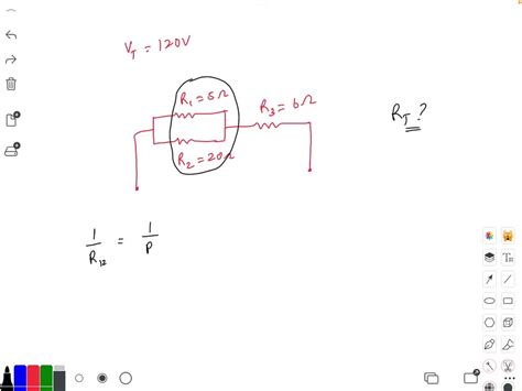 Solved Multiple Choice For A Series Parallel Circuit With Vt 120v R1 5Ω Parallel R2 20Ω