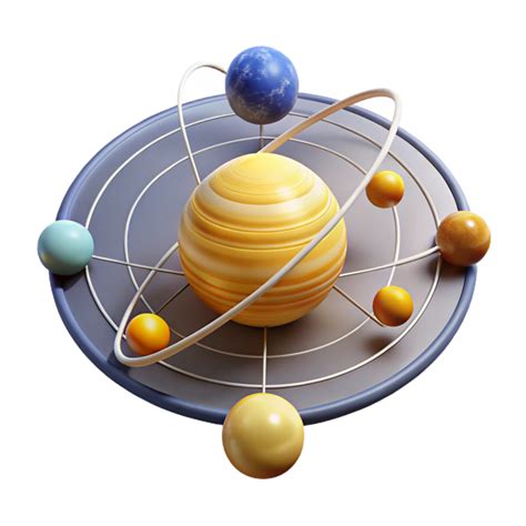 Magnificent Vintage Planetary System Model Orbits Planets Celestial