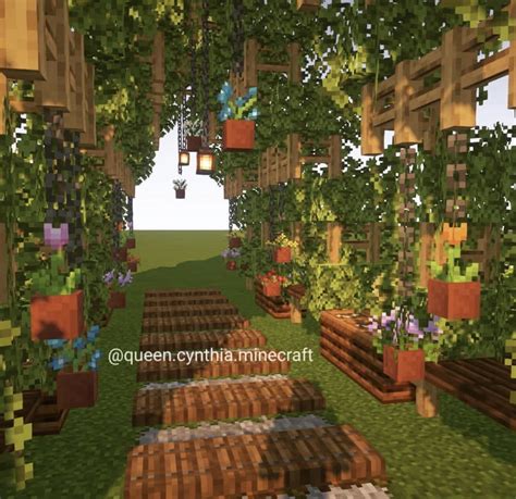 Beautiful Minecraft Garden Design