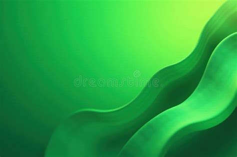 Subtle Gradient Of Green Hues Flowing Organic Shapes Bright Modern Stock Illustration