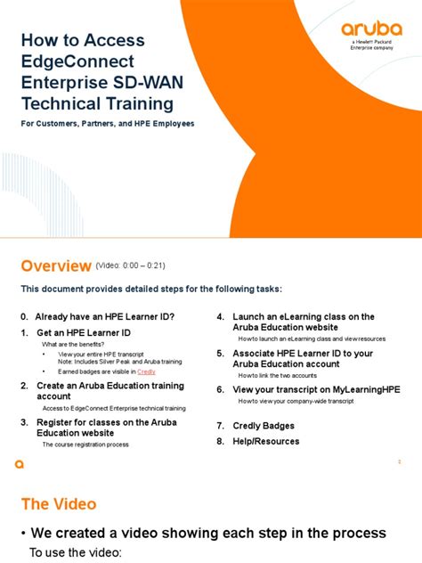 How To Access Edgeconnect Training Pdf Educational Technology Login