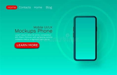 Mockups Ui Template Web Site Banner App Screen Vector Stock Vector Illustration Of Concept