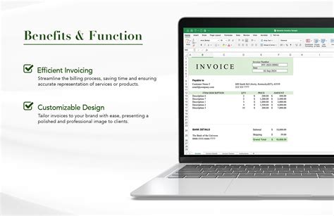 Generic Invoice Template In Excel Google Sheets PSD Download Template Net