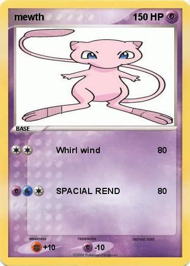 Pokémon Mewth Whirl Wind My Pokemon Card