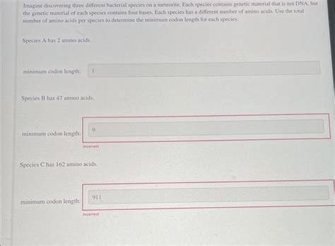 Solved Imagine Discovering Three Different Bacterial Species