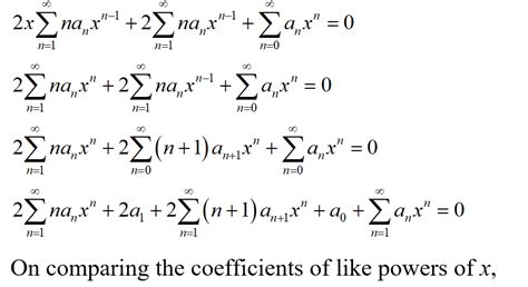 answered 2 x 1 y y 0 solve ode using power… bartleby