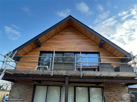 Anthracite Fascia With Durasid Foresta Red Cedar Cladding The Fascia