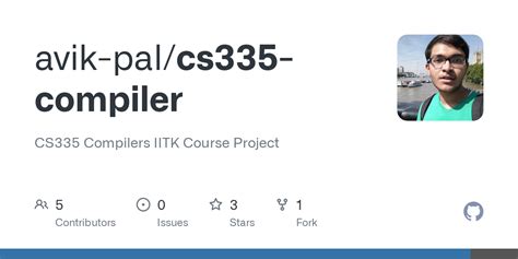 github avik pal cs335 compiler cs335 compilers iitk course project