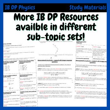 IB DP Physics Syllabus Foundational Skills Complete Bundle