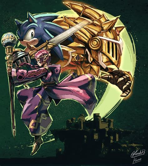 Sonic The Hedgehog Caliburn Merlina And Excalibur Sonic Sonic And 1