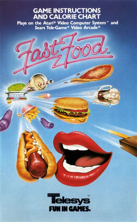 Atari 2600 Vcs Fast Food Scans Dump Download Screenshots Ads