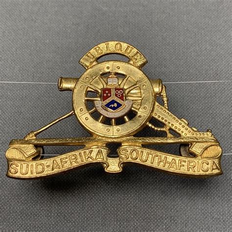 Sa South Africa Army Regiment Pretoria University Artillery Cap Badge