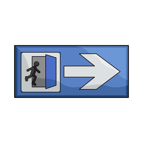 Illustration Of Exit Door Sign 51298522 Vector Art At Vecteezy
