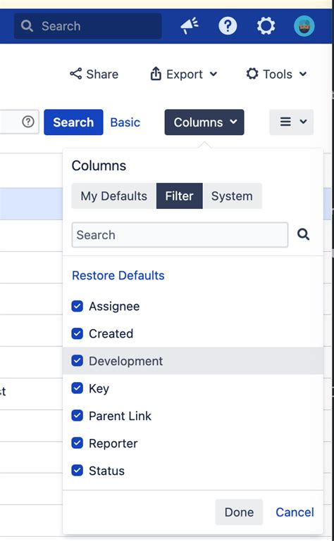 Rest Endpoint To Get Filter Columns No Longer Works Jira And Jira Service Management