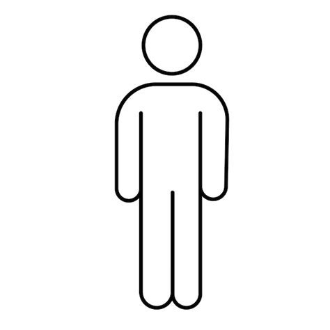 Premium Vector Man Icon Vector Icon Symbol Line Art