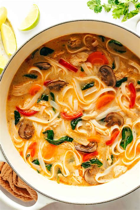 Thai Chicken Noodle Soup ~ My Food Recipe Videos