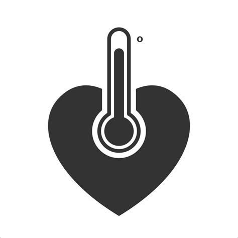 Vector Illustration Of Love Temperature Icon In Dark Color And White Background 27197935 Vector