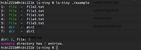 GitHub Hibi B Ls Tiny Ls Tiny Is A Less Functional Ls Command