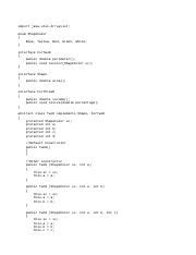 Java Programming Classes And Interfaces For 2D And 3D Shapes Course Hero