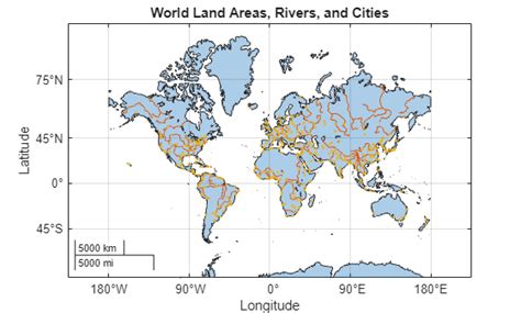Geoplot Plot Points Lines And Polygons On Map Matlab