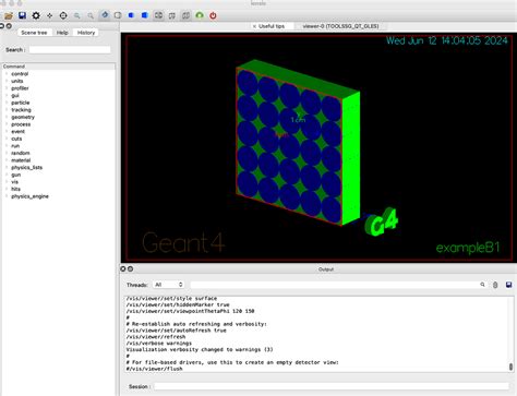 geant4 visualization taking a lot of time to load recording visualizing and persisting data