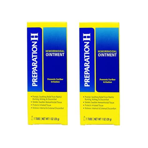 Preparation H Hemorrhoid Symptom Treatment Ointment Itching Burning