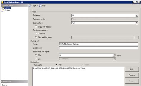 F1 Sql Server Database Migration The Backup And Restore Method