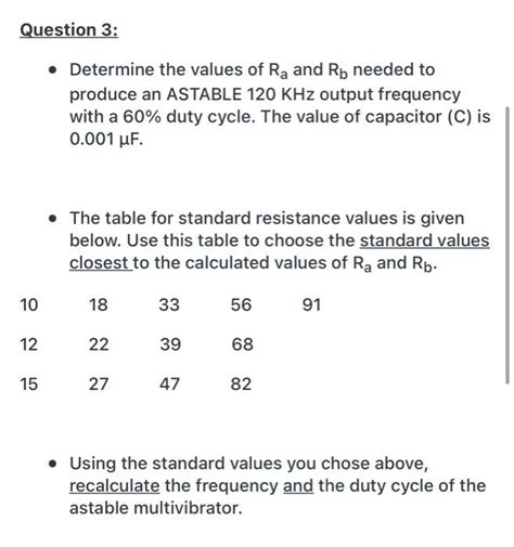 Question 3 Determine The Values Of Ra And Rb Chegg Com