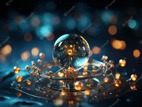 Premium Ai Image Stylized Rendering Of An Atom