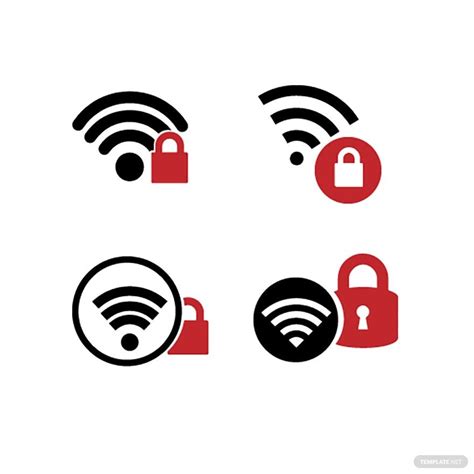 Secure Wifi Vector In Illustrator Svg  Eps Png Download