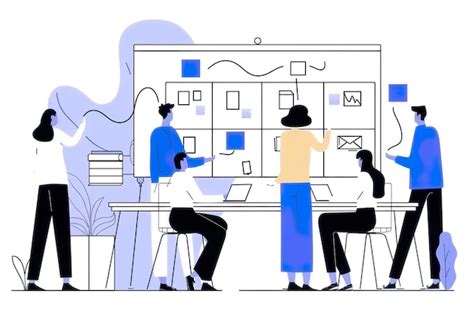 Team Collaborating On Project With Digital Interface Premium Ai Generated Image