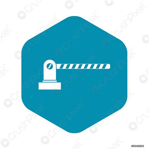 Parking Barrier Icon Simple Style Stock Vector 5940803 Crushpixel