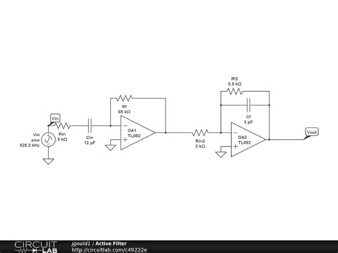 Active Filter CircuitLab