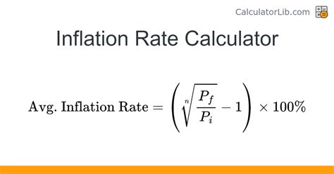 Inflation Rate Calculator Online Calculator
